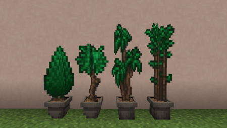Potted Trees | Minecraft Addon