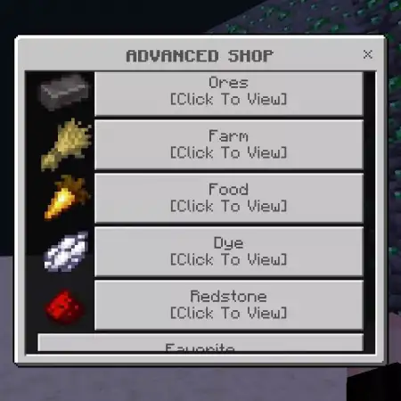Advanced Economy Shop Mod | Minecraft Addon