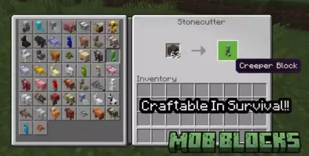 Mob Entity Blocks Mod | Minecraft Addon