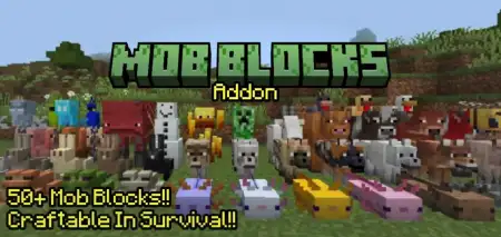 Mob Entity Blocks Mod | Minecraft Addon