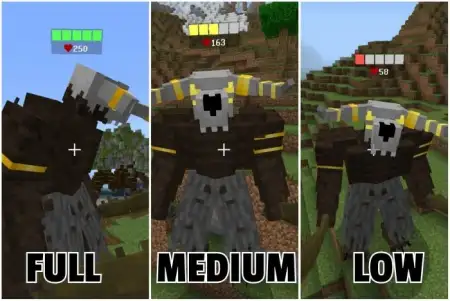 DHealth & Damage Bar Mod | Minecraft Addon