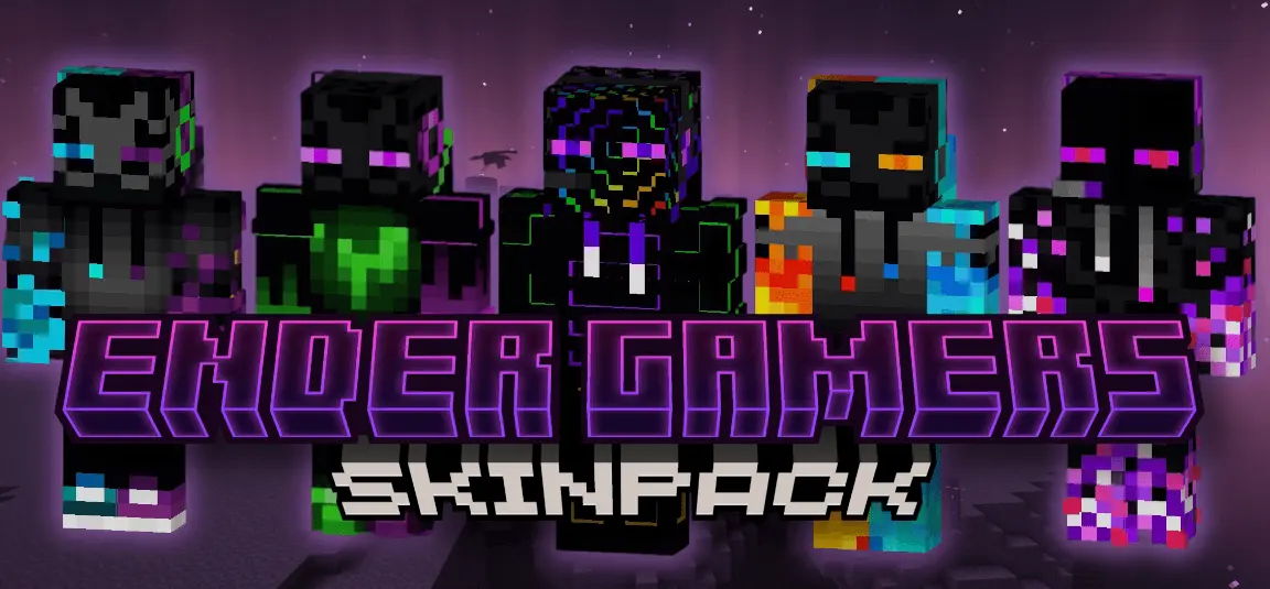 Ender Gamers Skin Pack » Minecraft Bedrock Addons
