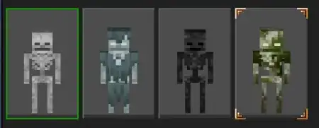 Skeleton Skin Pack » Minecraft Bedrock Addons