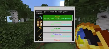 Job System Mod | Minecraft Addon
