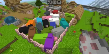 All colour Sheep Mod | Minecraft Addon