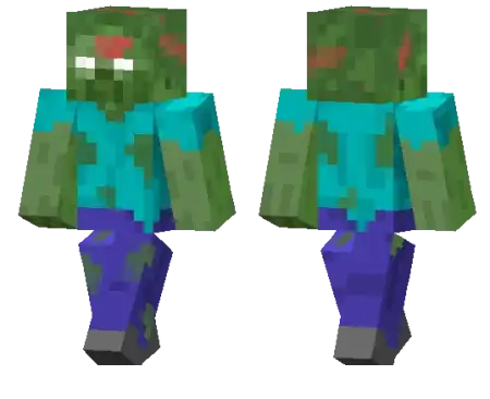 Herobrine Zombie Skin » Minecraft Bedrock Addons