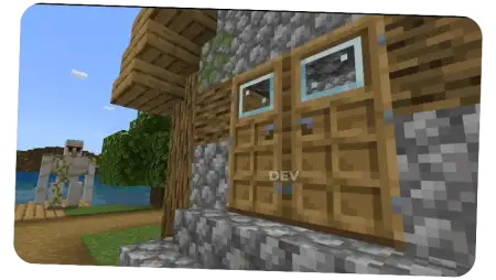 Glass Doors Mod | Minecraft Addon